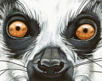 Lemur print | Etsy