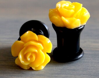 Rose plugs | Etsy