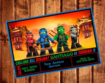 Ninjago invite | Etsy