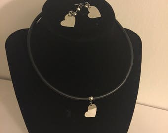 His & Hers set Stainless Steel and Leather Infinity