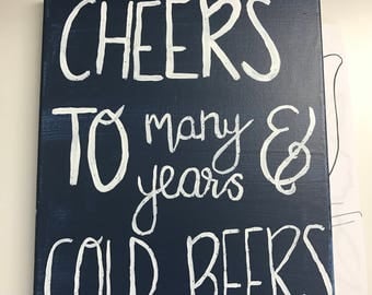 Cheers to many years | Etsy