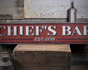 Tap Room Bar Sign Personalized Bartender Name by TheLiztonSignShop