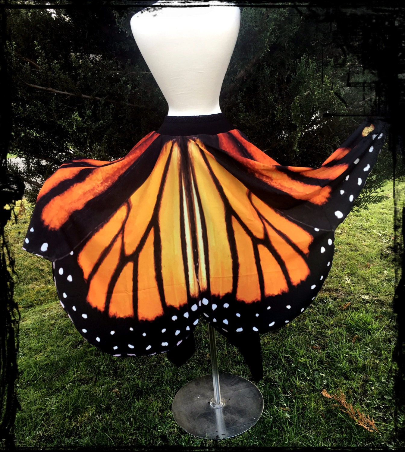 Monarch Butterfly Wings Skirt with Wings the Whole by annaladymoon