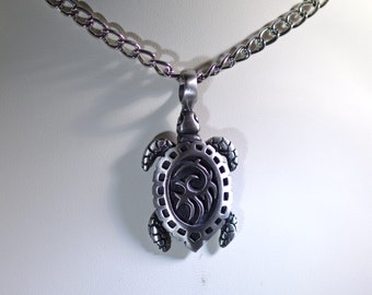 Mens turtle necklace | Etsy