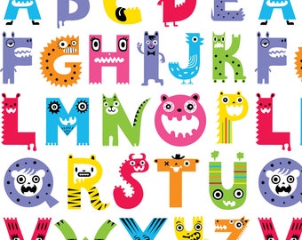 Monster abc | Etsy