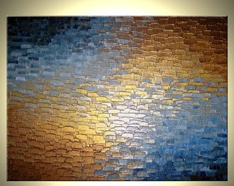 Original Abstract Art Textured Palette Knife by Laffertyart