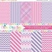 Pink and Purple Digital Paper Pack Personal & Commercial Use