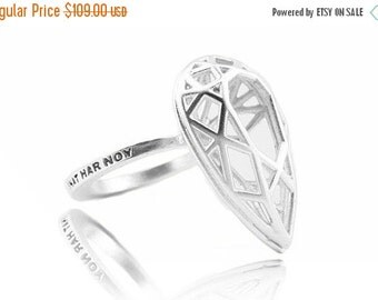 Geometric shape ring | Etsy