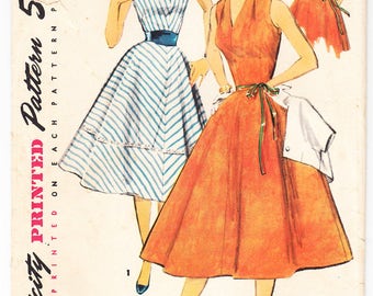 Vintage 1950 Butterick 5322 FF Sewing Pattern Misses'