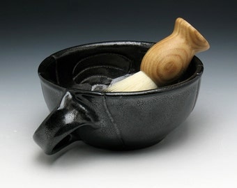 Pottery shaving mug | Etsy