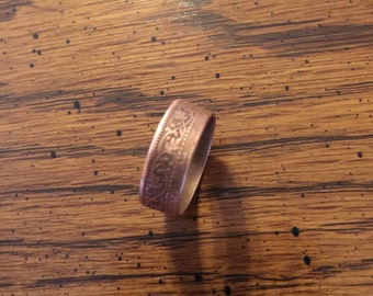 Copper coin ring | Etsy