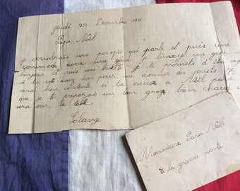 French Christmas Santa or Pere Noel Donkey with Gifts