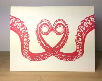Octopus valentine | Etsy