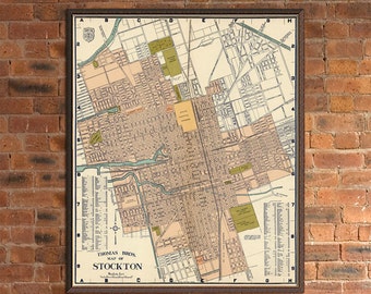 Vintage maps old maps restored fine prints. by AncientShades