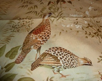 Quail fabric | Etsy