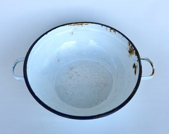 White enamelware | Etsy