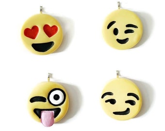Unique emoji keychain related items | Etsy