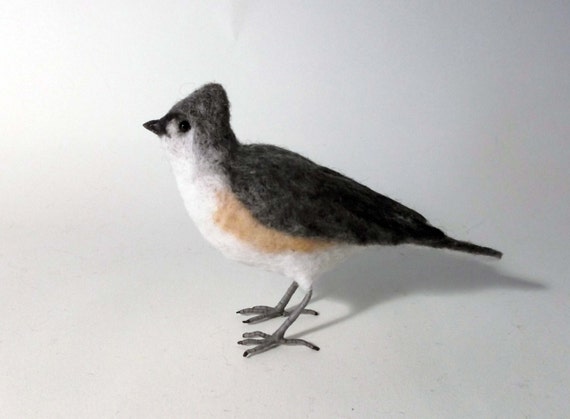 Tufted Titmouse needle felted bird