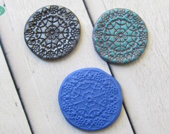 Polymer clay beads Fimo transfer papers Fimo tutorial by hillovely