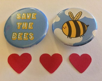 Bee button | Etsy