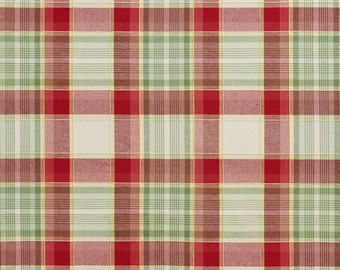 Red plaid sofa throw | Etsy