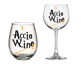Harry potter wine glass | Etsy