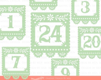 Papel picado clipart | Etsy