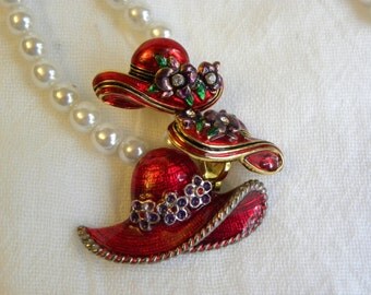 Red hat jewelry | Etsy