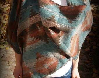 Aztec shawl | Etsy