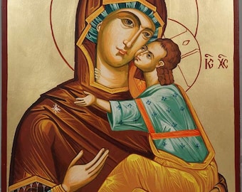 Virgin mary icon | Etsy