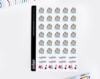 Face mask stickers | Etsy