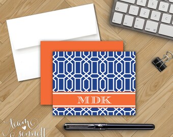 Preppy note cards | Etsy