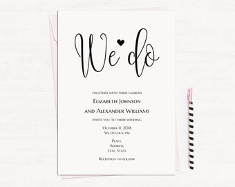 We do invitation | Etsy