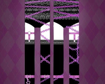 Pastel goth tights | Etsy