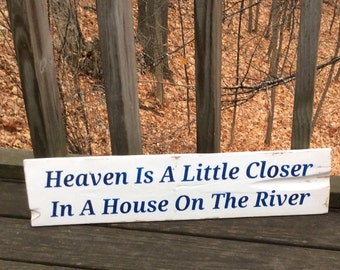River house sign | Etsy