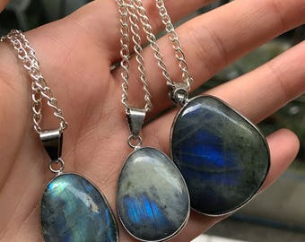 Labradorite necklace | Etsy