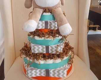 Fox diaper cake | Etsy