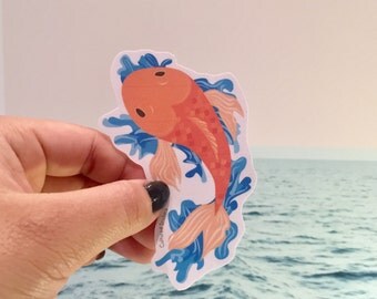 Koi fish art | Etsy