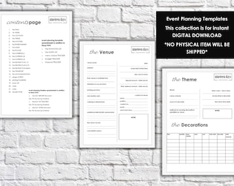 Planner template | Etsy