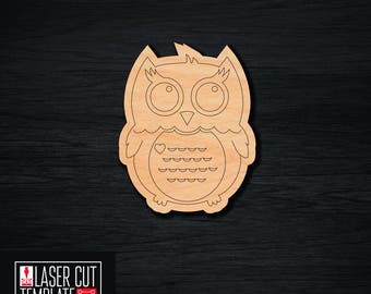 Laser cut owl | Etsy