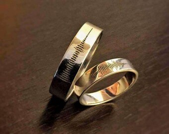 Sound wave ring | Etsy
