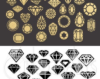 Diamond clip art | Etsy