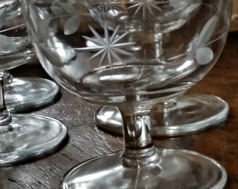 Vintage stemware | Etsy