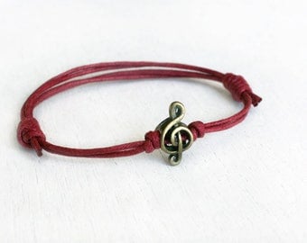 Music note bracelet | Etsy