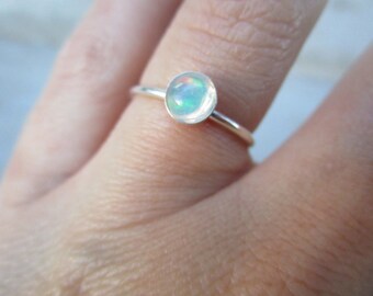 Unique simple opal ring related items | Etsy