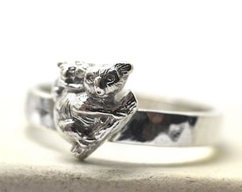 Silver koala | Etsy