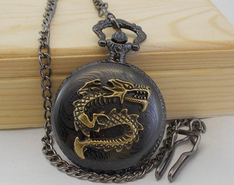 Dragon pocket watch | Etsy