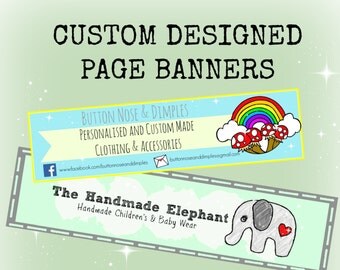 Custom Amazon Handmade shop banner cover banner cover image