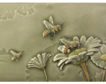 Bee tile | Etsy