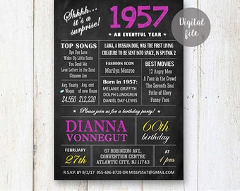 Fun facts 1957 | Etsy